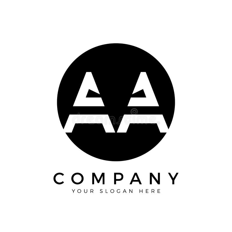 AA Logo Design Business Typography Vector Template. Creative Linked ...