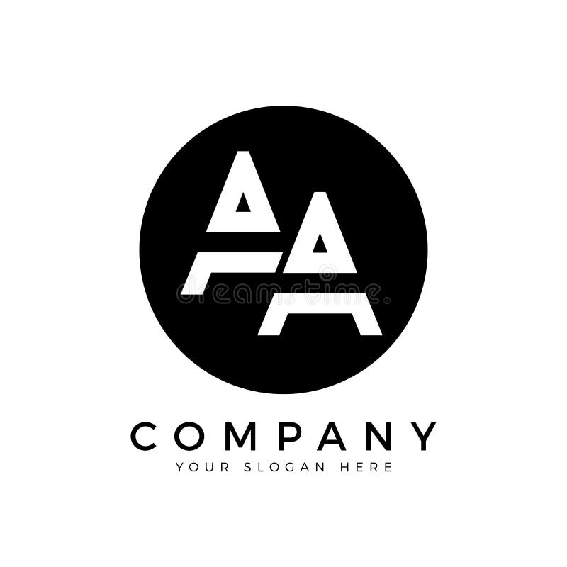 AA Logo Design Business Typography Vector Template. Creative Linked ...