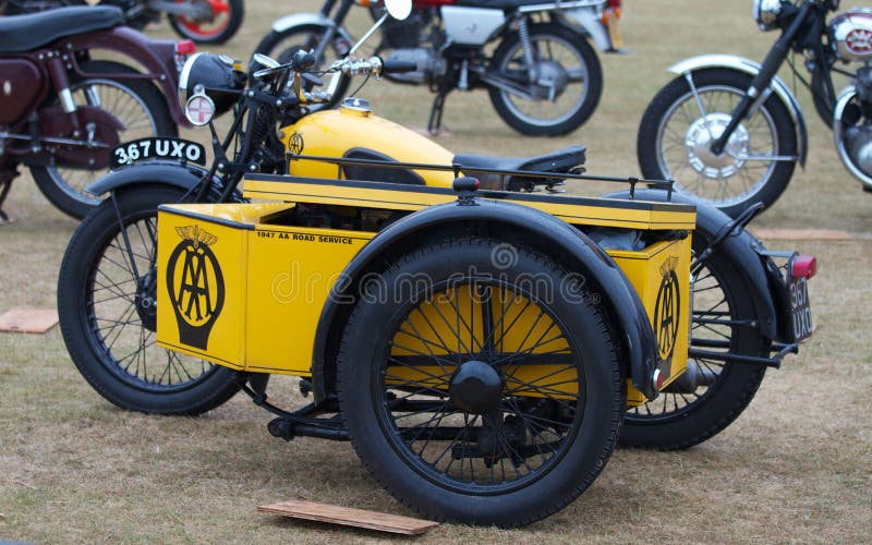 AA motorcycle editorial photo. Image of outdoors, vintage - 19781721