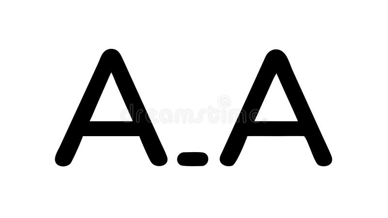 Aa Period Text Label Icon Stock Illustrations – 1 Aa Period Text Label ...
