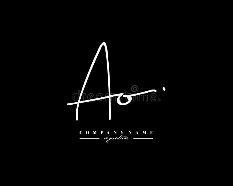 Ao Signature Stock Illustrations – 264 Ao Signature Stock Illustrations ...