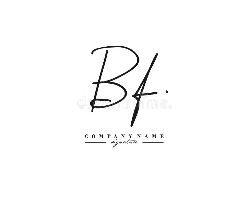 BF Signature Initial Logo Template Vector. Initial Signature Logo ...