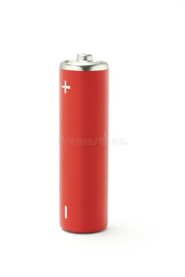 AA battery on white stock image. Image of alkaline, black - 27088279