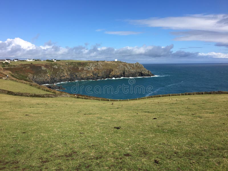 AA View of the Cornwall Coastline Stock Photo - Image of skies, blue ...