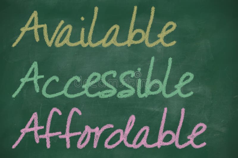 AAA for Available, Accessible and Affordable Stock Illustration ...