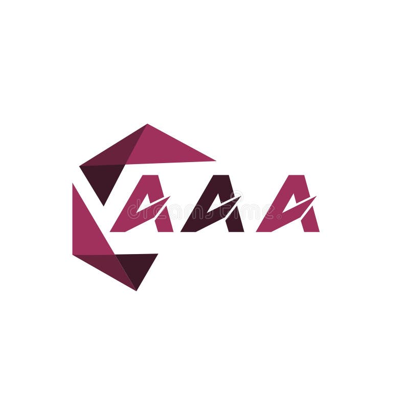 AAA Creative Minimalist Letter Logo. AAA Unique Vector Initials ...