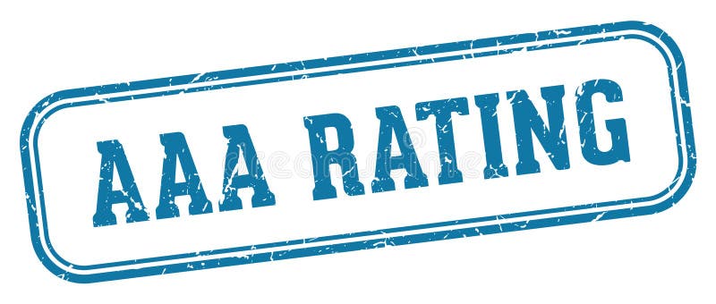 Aaa Rating Stamp. Aaa Rating Rectangular Stamp on White Background ...