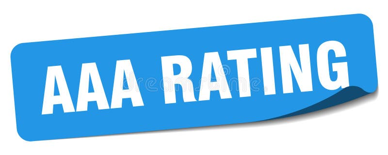 Aaa Rating Sticker. Aaa Rating Label Stock Vector - Illustration of ...