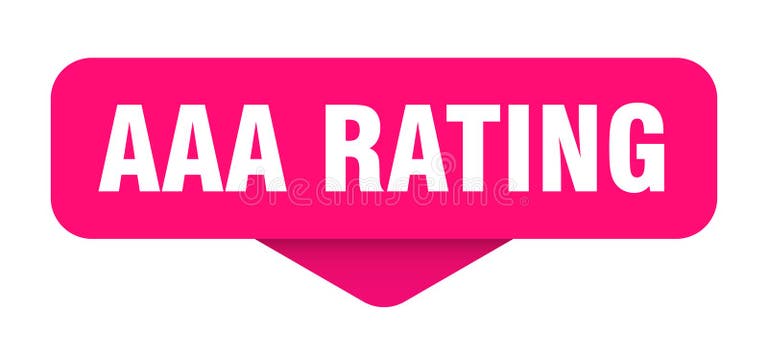 Aaa Rating Sticker. Aaa Rating Sign on Transparent Background Stock ...
