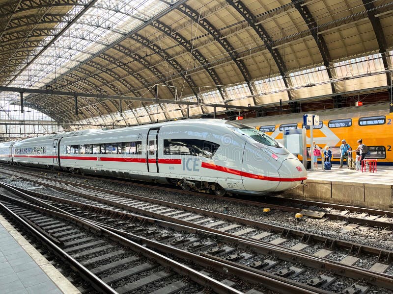 Aaamsterdam, Netherlands. July 27, 2024. the ICE Train Waiting at the ...