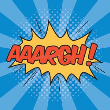 AAARGH! Wording Sound Effect Stock Vector - Illustration of ...