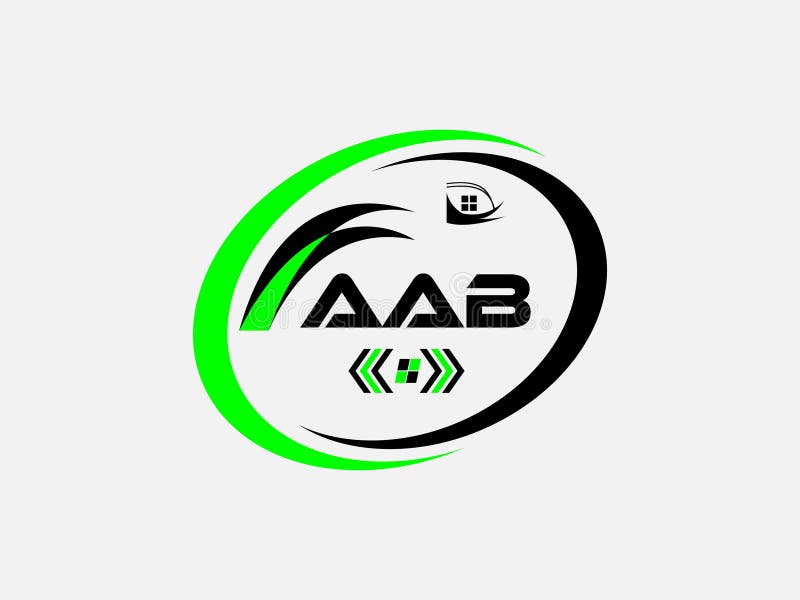 AAB Letter Logo Design. AAB Simple and Modern Monogram Logo Stock ...