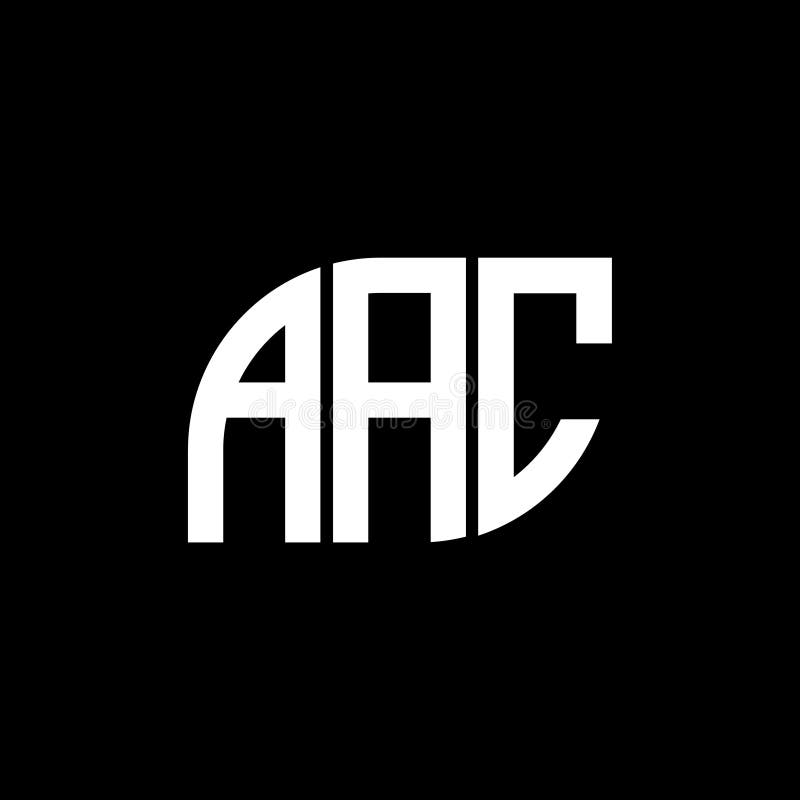 AAC Letter Logo Design on Black Background.AAC Creative Initials Letter ...