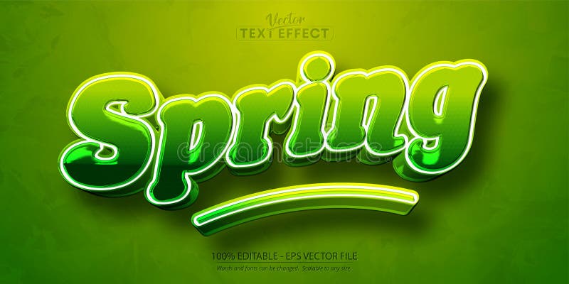 Cartoon Text, 3d Editable Font Effect Stock Vector - Illustration of ...