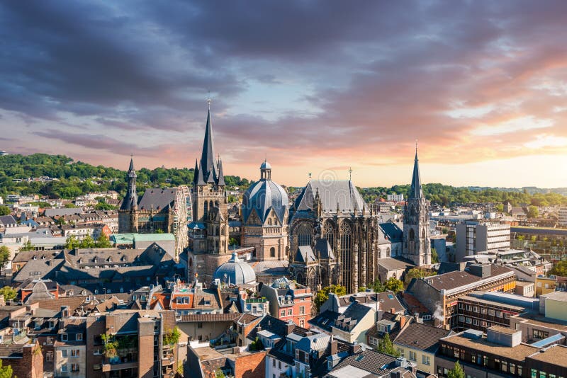 City of Aachen, Germany editorial stock photo. Image of west - 107059403