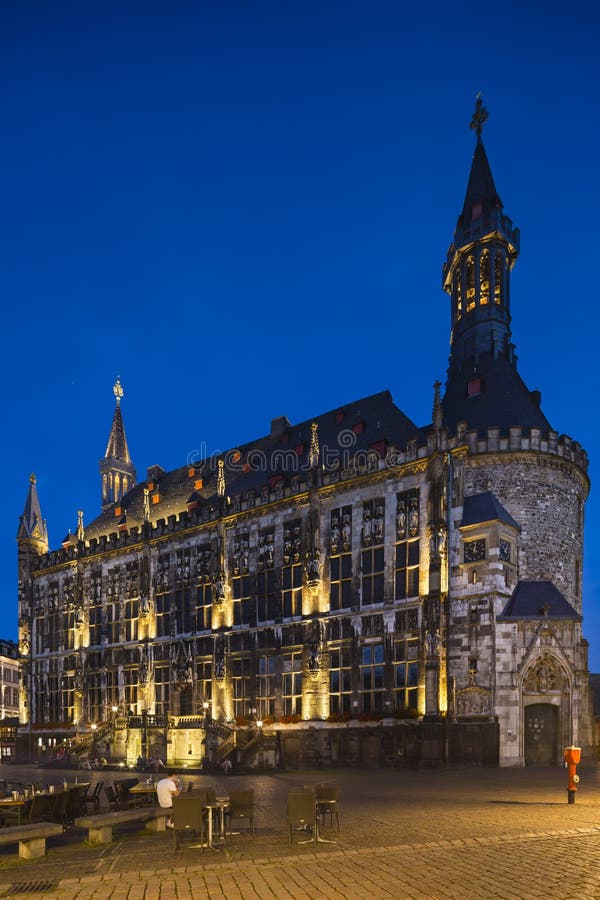 Aachener Rathaus, The Town Hall Of Aachen, Built In The Gothic Style ...