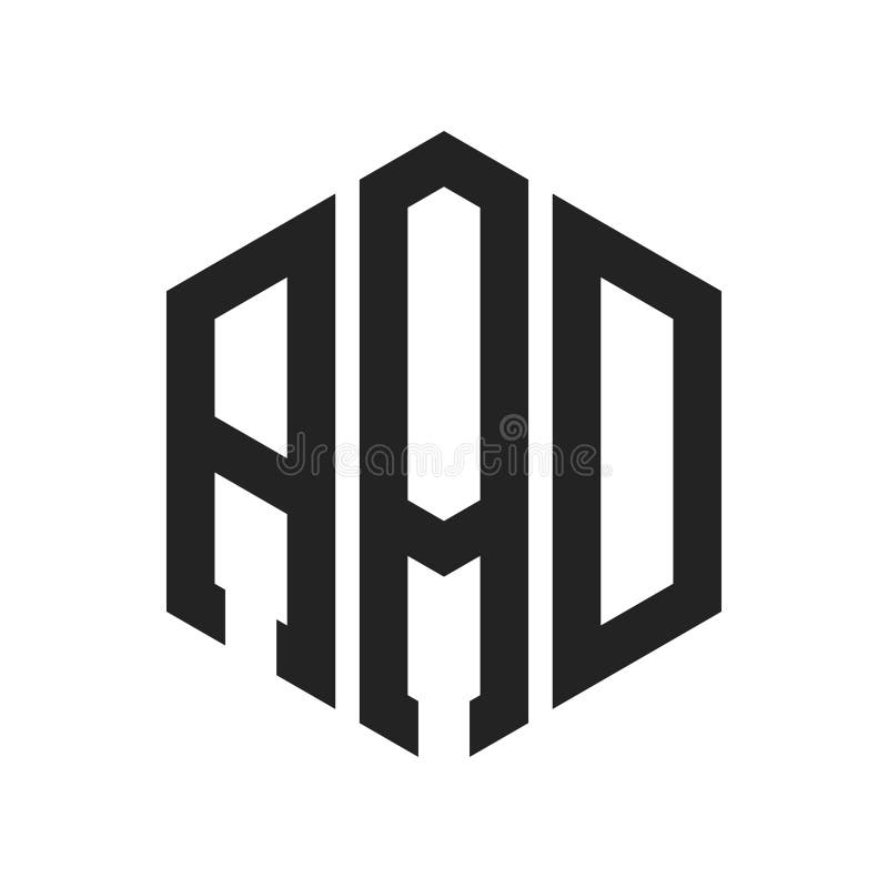 AAD Logo Design. Initial Letter AAD Monogram Logo Using Hexagon Shape ...