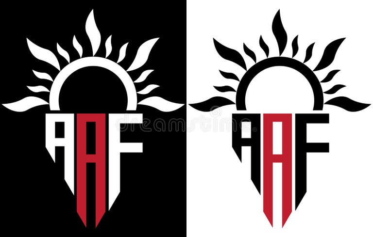 AAF Letter Logo Design. Initial Letters AAF Logo Icon. Abstract Letter ...