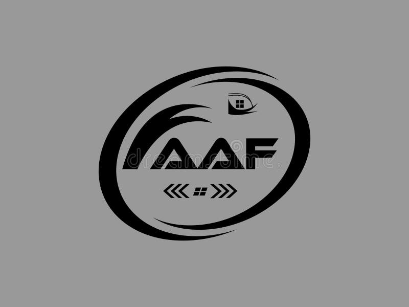AAF Letter Logo Design. AAF Simple and Modern Monogram Logo Stock ...
