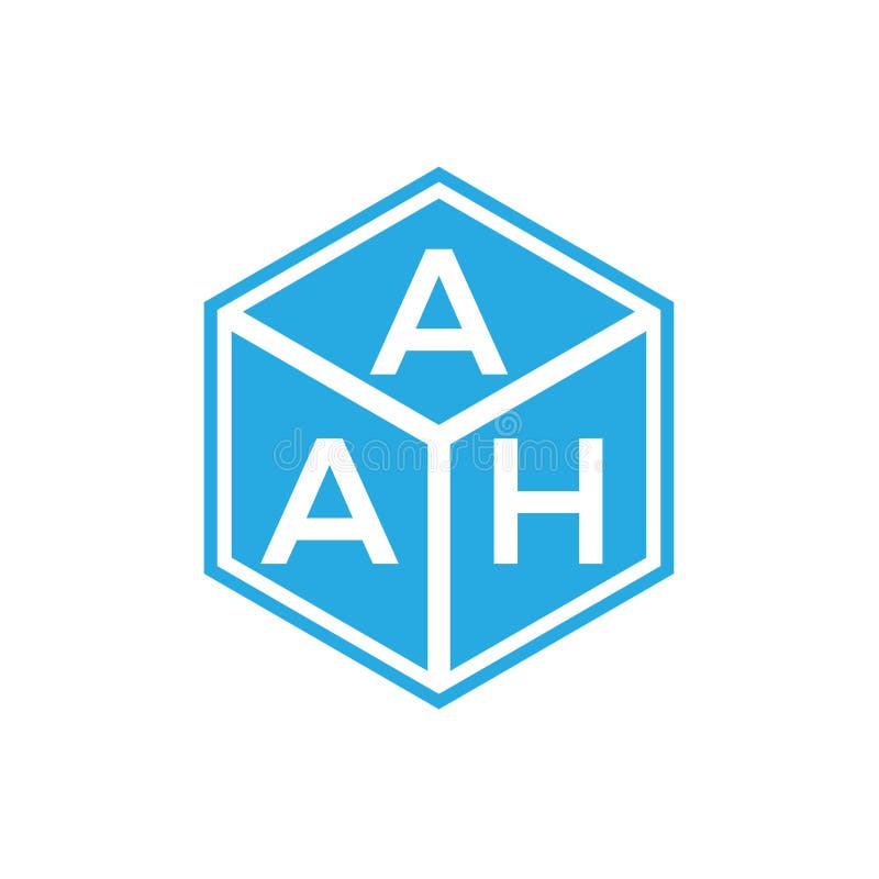 AAH Letter Logo Design on Black Background. AAH Creative Initials ...