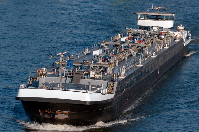 Aak Die De Duitse Rivier Van Rijn Verschepen Stock Afbeelding - Image ...