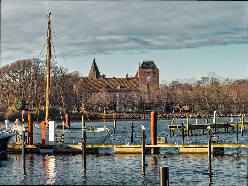 Aalholm Castle in Nysted Rural Denmark Stock Image - Image of landmark ...