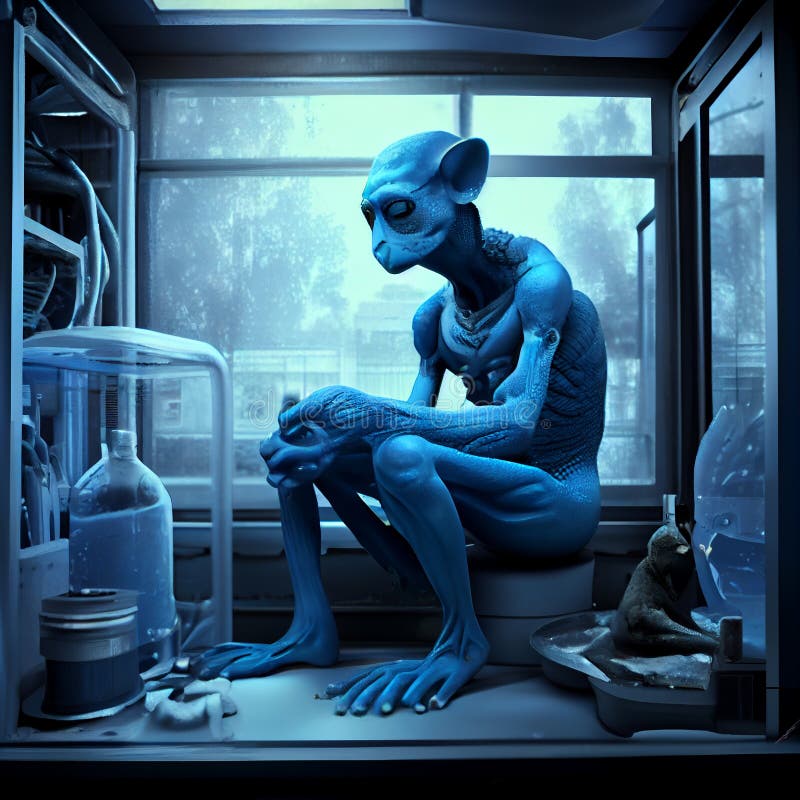 Aalien in a Test Tube with Dramatic Lighting. AI Generated Stock ...