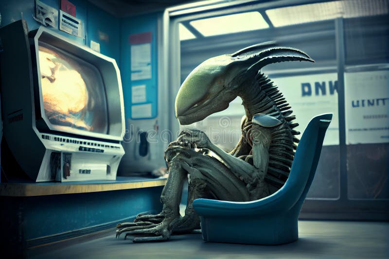 Aalien in a Test Tube with Dramatic Lighting. AI Generated Stock ...