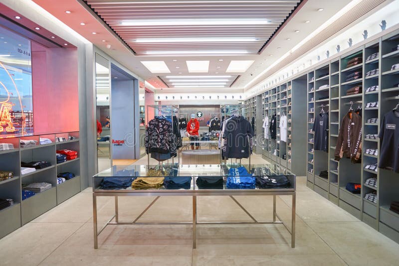 AAPE by a Bathing Ape editorial stock image. Image of boutique - 105029624