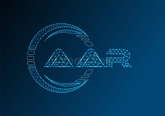 AAR Low Poly Letter Logo Vector Design. Stock Illustration ...