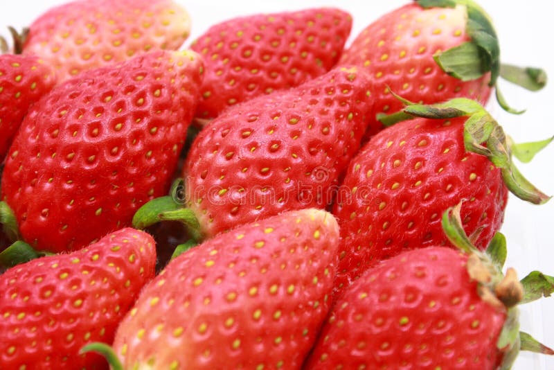 Bakje Van Verse Klaar Om Aardbeien Te Eten Stock Foto - Image of sappig ...