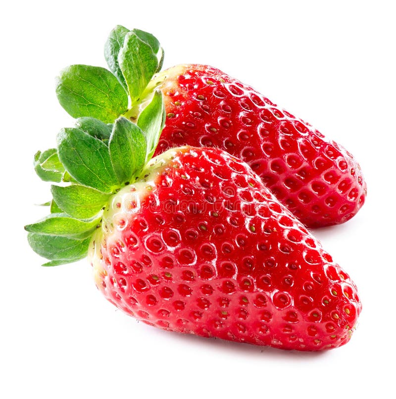 Aardbeien Op Een Witte Achtergrond Verse Rijpe Aardbeien Stock ...