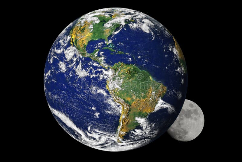 Mars, Aarde en Maan stock afbeelding. Image of buiten - 13086783