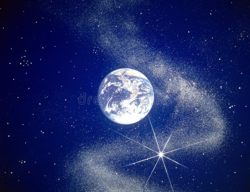 Aarde in Ruimte stock foto. Afbeelding bestaande uit etherisch - 17881446