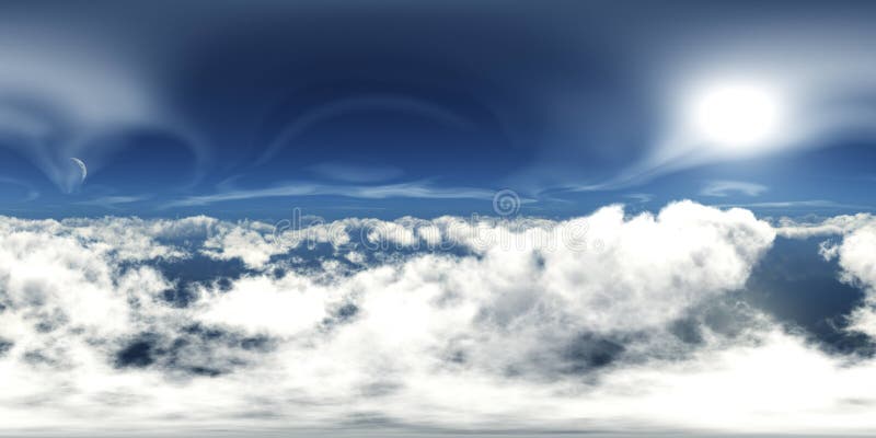 Aarde Van Orbit Hdri 3d Rendering Stock Illustratie - Illustration of ...