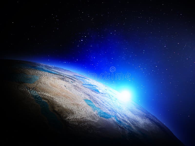 Aarde van ruimte stock afbeelding. Image of technologie - 93633275