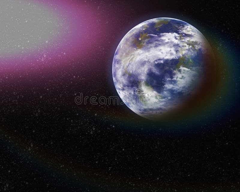 Aarde Van Ruimte. Elementen Van Dit Beeld Dat Door NASA Wordt Geleverd ...