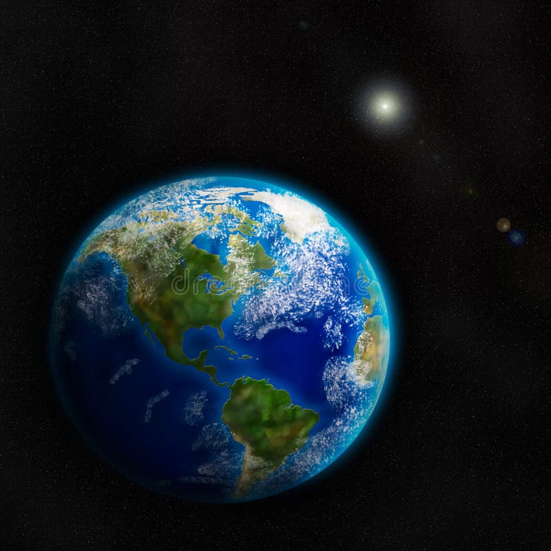 Aarde Van Ruimte. Elementen Van Dit Beeld Dat Door NASA Wordt Geleverd ...