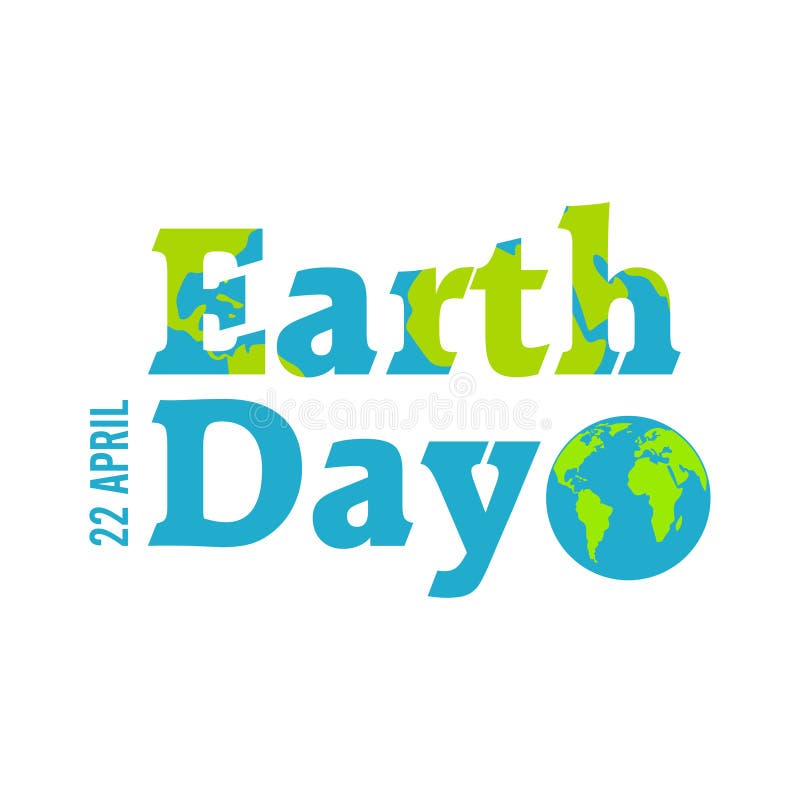 Aardedag in Blauw Vector Illustratie Vector Illustratie - Illustration ...