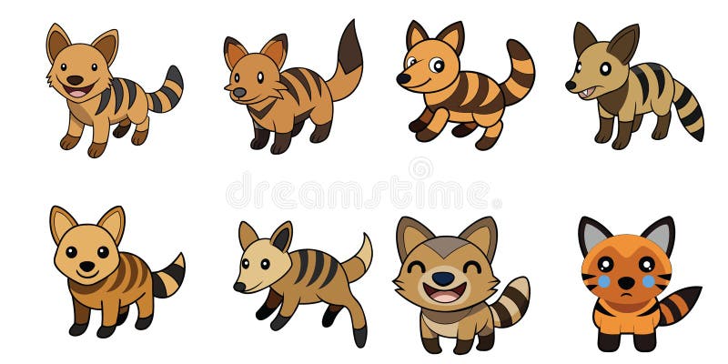 Aardwolf Design Stock Illustrations – 15 Aardwolf Design Stock ...