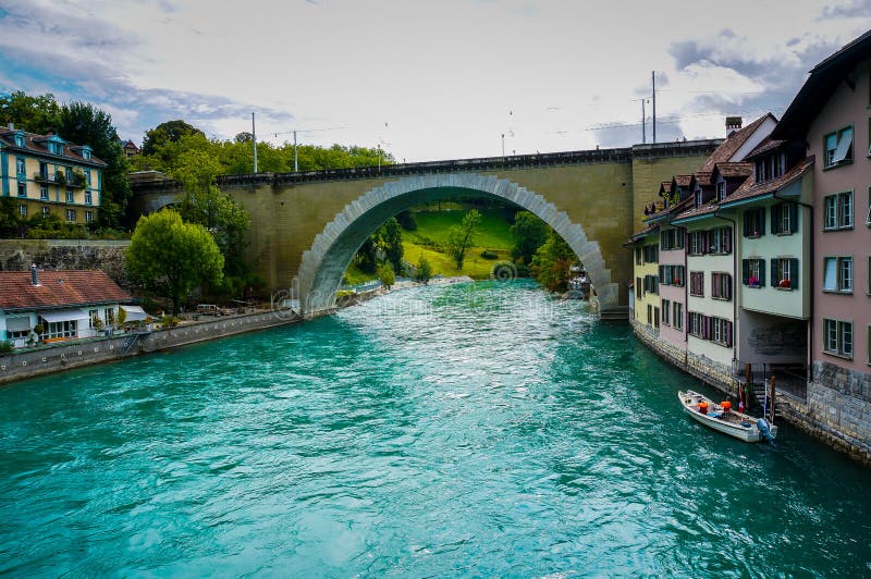 The Aare at Bern, Switzerland. Stock Photo - Image of switzerland ...