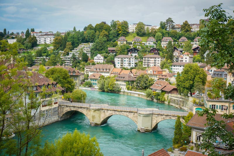 The Aare at Bern, Switzerland. Stock Photo - Image of switzerland ...