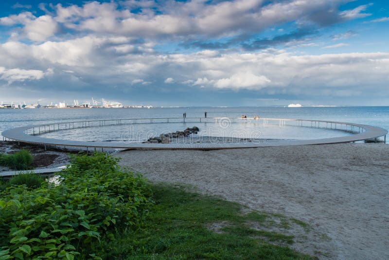 Aarhus City and Harbour from the Infinity Bridge Stock Photo - Image of ...