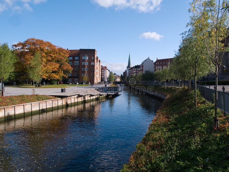 Aarhus in Denmark stock photo. Image of attraction, river - 22581622