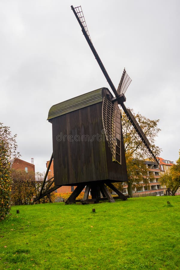 AARHUS, DENMARK: Old Windmill Near the Botanical Garden in Aarhus Stock ...