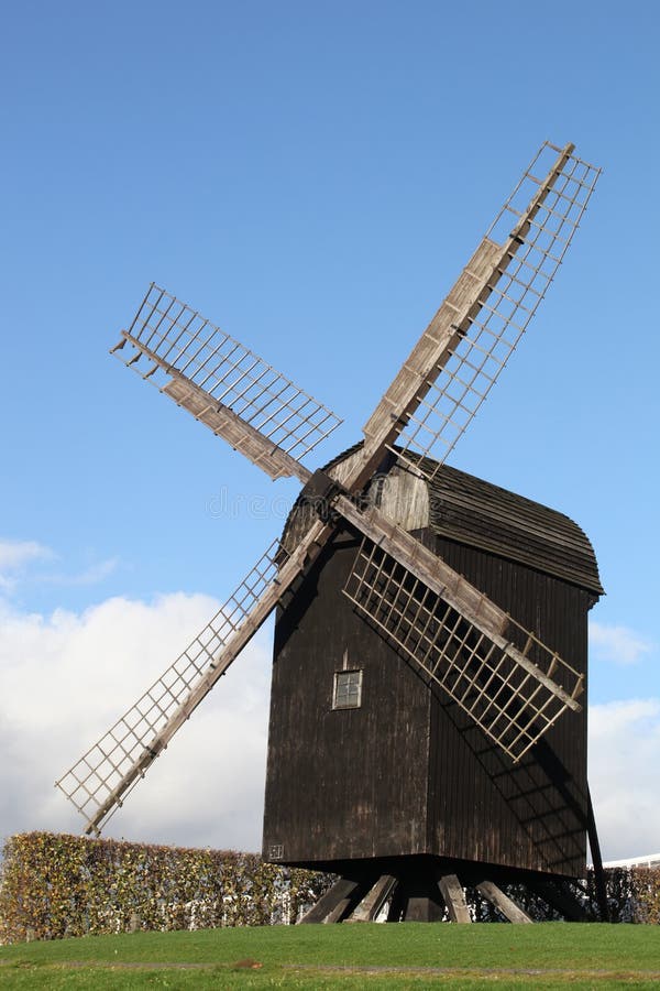 Aarhus Old Windmill, Denmark Stock Image - Image of architecture ...