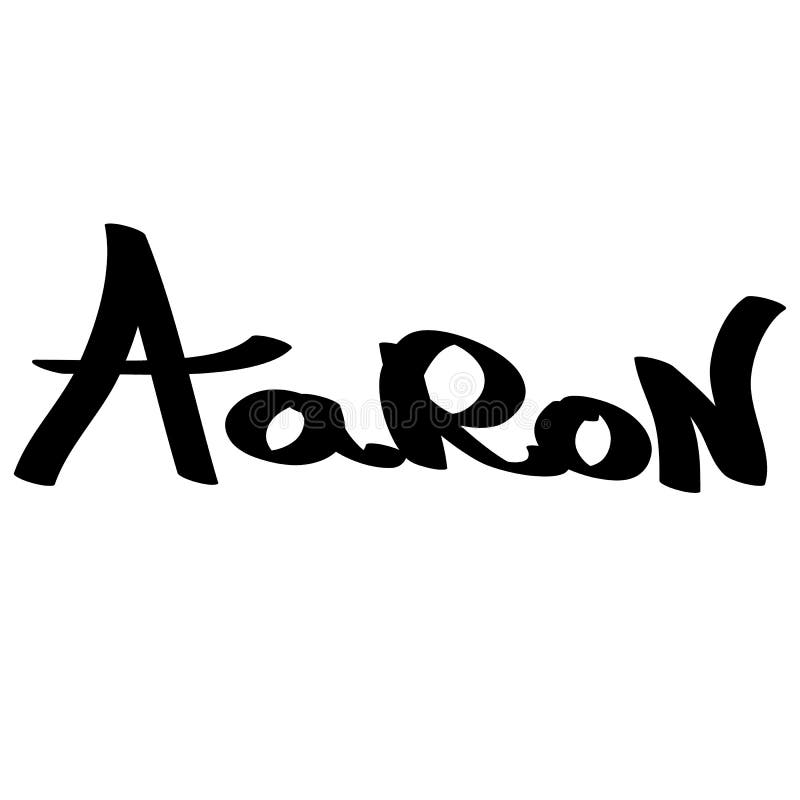 Aaron Male Name Street Art Design. Graffiti Tag Aaron. Vector Art ...
