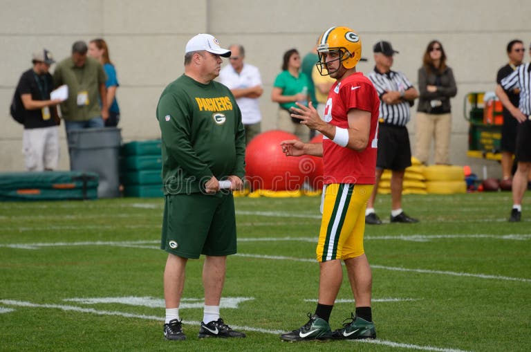 Aaron Rodger & Mike McCarthy of Green Bay Packers Editorial Stock Photo ...