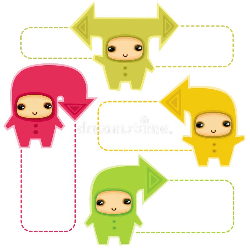 Aarrows kids 1 stock vector. Illustration of child, cursor - 16349399