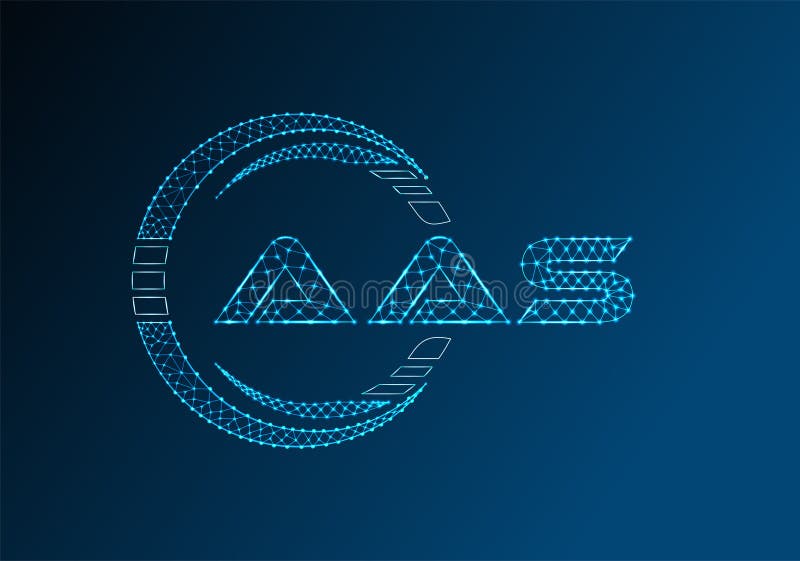 AAS Low Poly Letter Logo Vector Design. Stock Illustration ...